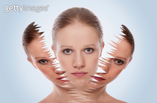 cosmetic effect, treatment and care of the skin female face 이미지 ...