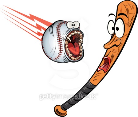 Angry Baseball and Bat (186343490) - 게티이미지뱅크