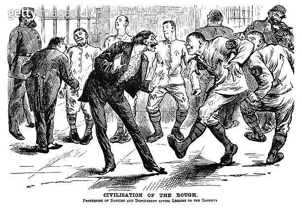 Professors of Dancing and Deportment giving lessons to Convicts 이미지 ...