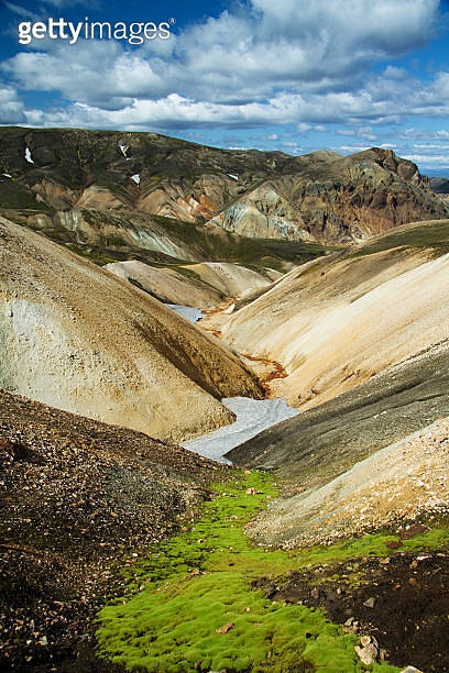 Landmannalaugar colored rainbow mountains, Iceland 이미지 (160885597) - 게티 ...