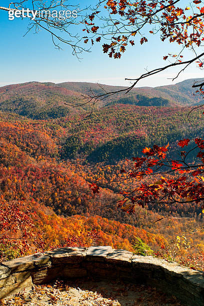 Chestoa View, Milepost 320, Blue Ridge Parkway, North Carolina, USA 이미지 ...