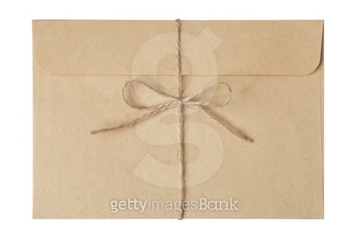 envelope tied with string 이미지 (457064791) - 게티이미지뱅크