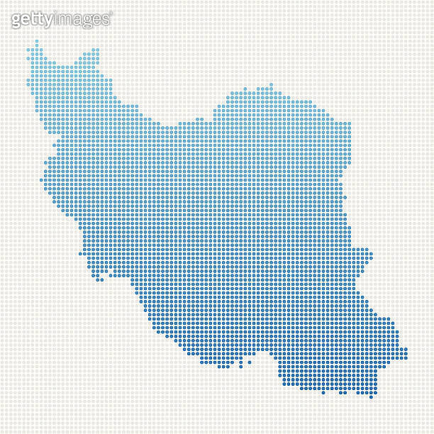 Iran Map Blue Dot Pattern (187599533) 일러스트, 무료 일러스트 - 게티이미지뱅크