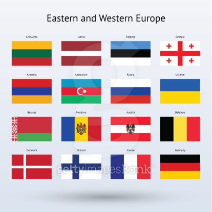 Eastern and Western Europe Flags Collection 이미지 (167653885) - 게티이미지뱅크
