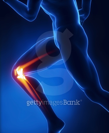 Running man knee anatomy 이미지 (161735628) - 게티이미지뱅크