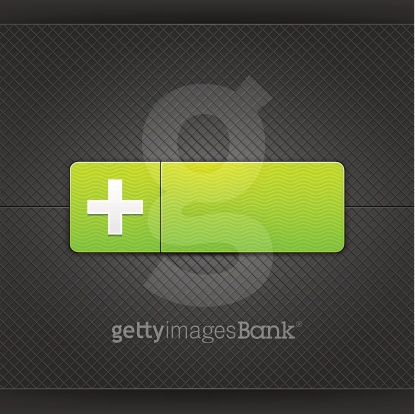 Green icon with white plus sign web internet addition button 이미지 ...