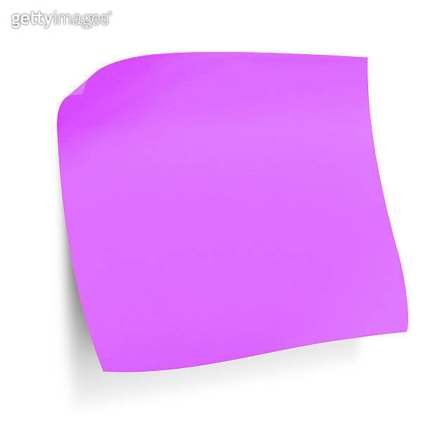 Purple sticker paper note 이미지 (452093405) - 게티이미지뱅크