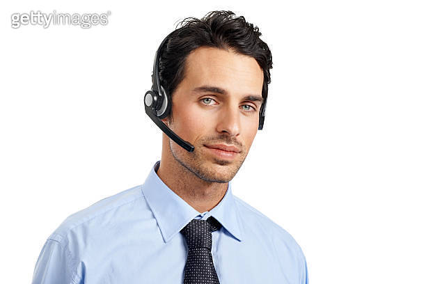 Calm and composed call center agent 이미지 (181133077) - 게티이미지뱅크