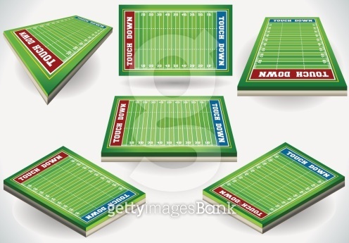 Set of Football Fields in Six Positions 이미지 (181922711) - 게티이미지뱅크
