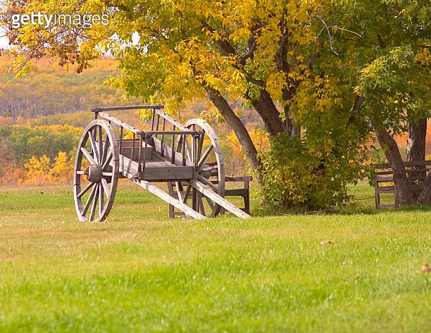 Stock Photo of Red River Cart at Batoche 이미지 (183234043) - 게티이미지뱅크