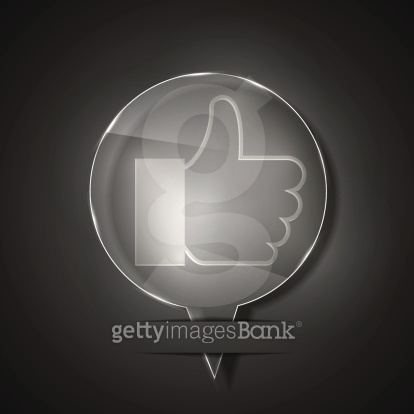 Vector glass like icon on gray background. Eps 10 (461262403) 일러스트, 무료 ...