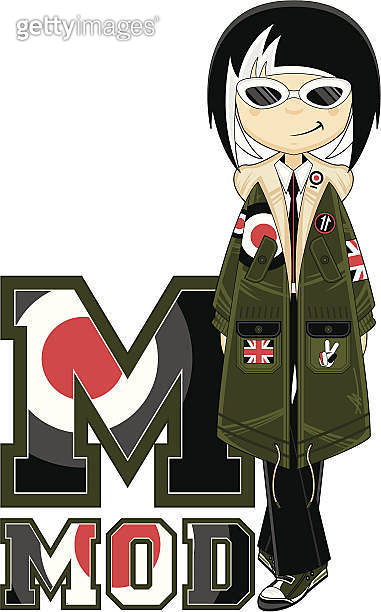 Cool Mod Girl Learning Letter M 이미지 (179754118) - 게티이미지뱅크