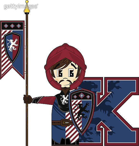 Medieval Knight Learning Letter K 이미지 (452168061) - 게티이미지뱅크