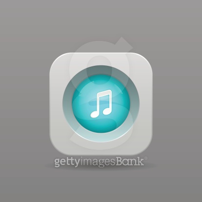 Music note button (457042095) 일러스트, 무료 일러스트, 아이콘, 무료 아이콘 - 게티이미지뱅크