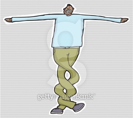 Person With Twisted Legs 이미지 (456063387) - 게티이미지뱅크