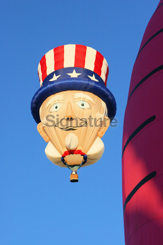 Hot Air Balloon Uncle Sam 이미지 458355043 게티이미지뱅크