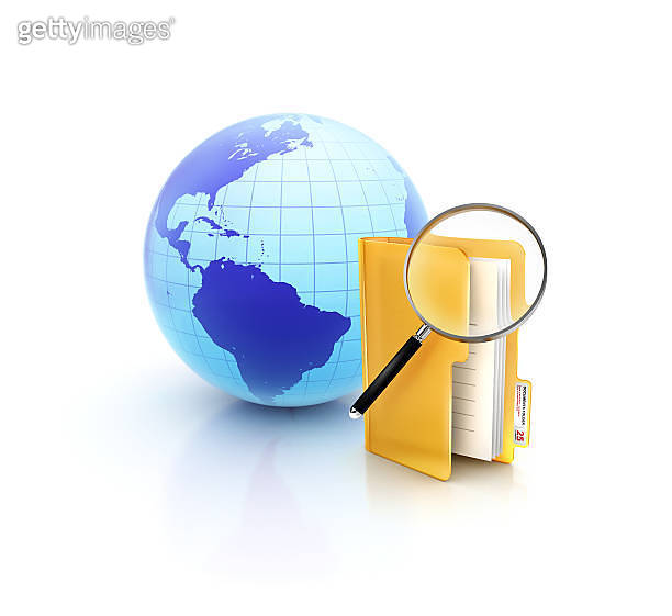 Online Search with glossy files and documets folder icon (175720027 ...