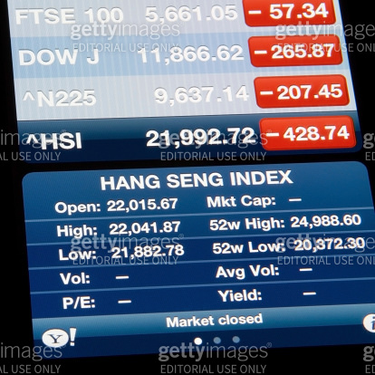 Hang Seng Index 이미지 (458645549) - 게티이미지뱅크