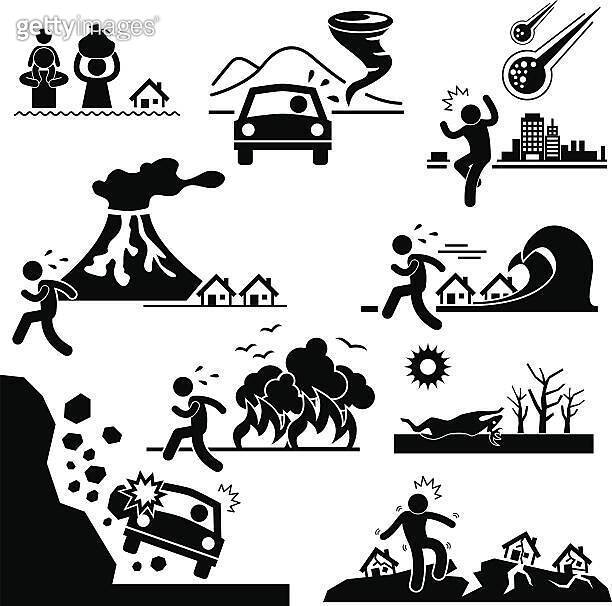 Disaster Doomsday Catastrophe Pictogram 이미지 (162332554) - 게티이미지뱅크