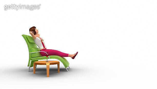 Beautiful Female Character Resting And Napping 이미지 (172487237) - 게티이미지뱅크