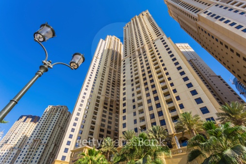 High rise buildings and streets in Dubai, UAE (460274413) - 게티이미지뱅크