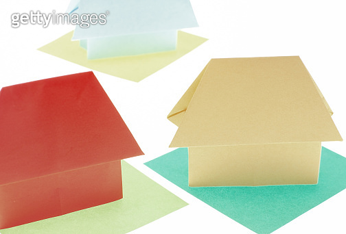Origami homes 이미지 (185209164) - 게티이미지뱅크