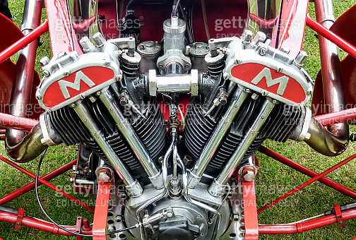 Morgan three wheeler engine. 이미지 (521245581) - 게티이미지뱅크