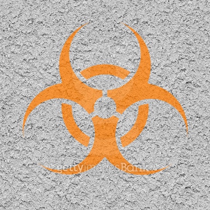 Biohazard Symbol on Old Dirty Concret Wall. 이미지 (521760143) - 게티이미지뱅크