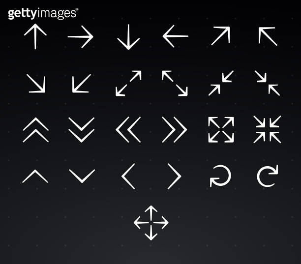 Arrows & Direction icons 이미지 (519326929) - 게티이미지뱅크