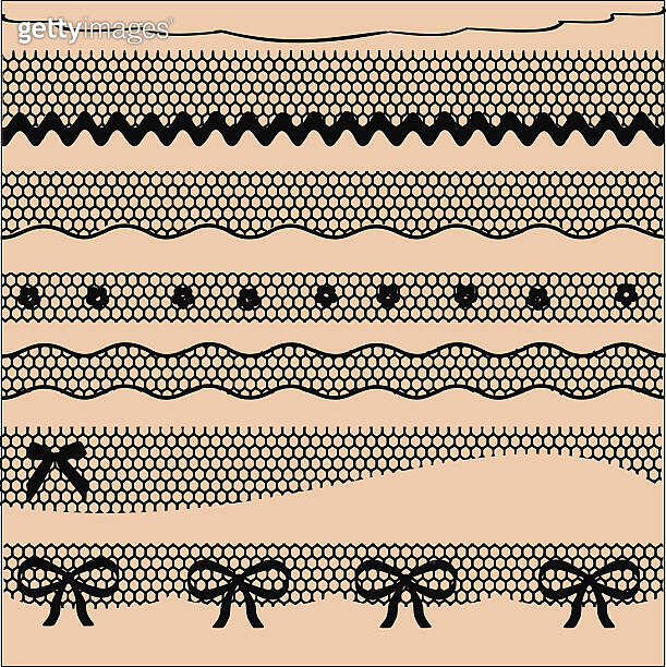 Decorative lace dividers vector illustration 이미지 (526256487) - 게티이미지뱅크