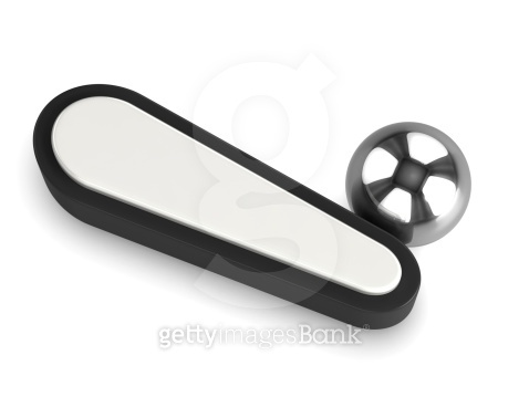 3d Pinball flipper and ball 이미지 (488388737) - 게티이미지뱅크