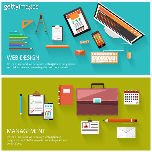 Management and web design concept 이미지 (530051637) - 게티이미지뱅크