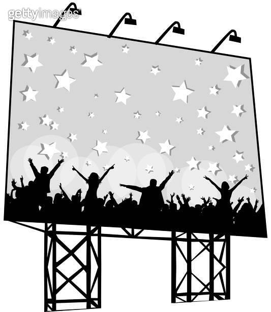 billboard - poster of dancing people 이미지 (500807907) - 게티이미지뱅크