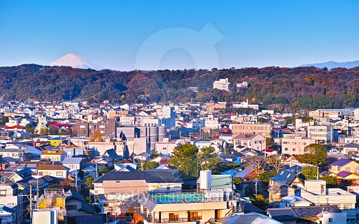 Kamakura city and Mount Fuji 이미지 (529929387) - 게티이미지뱅크