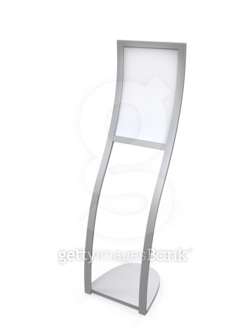 Curved Display Advertising Stand 이미지 (487207565) - 게티이미지뱅크