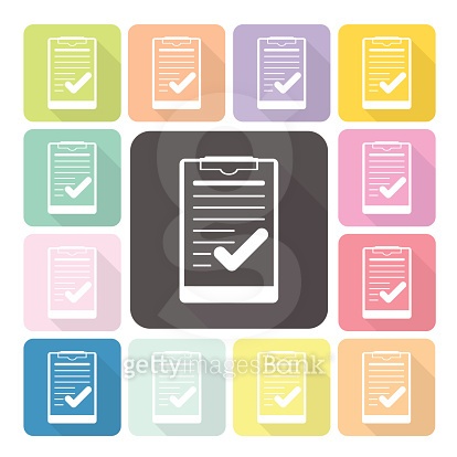 Paper board Icon color set vector illustration 이미지 (520641255) - 게티이미지뱅크