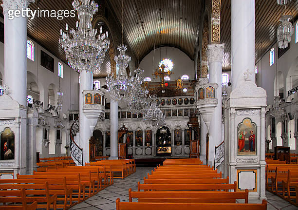 Damascus, Syria: St Mary's Greek Orthodox Church 이미지 (526244319) - 게티이미지뱅크