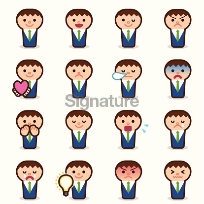 Businessman emoticons (477733243) - 게티이미지뱅크