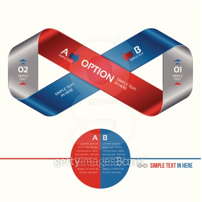 Mobius strip of paper. Vector option infographic. 이미지 (462004999) - 게티이미지뱅크