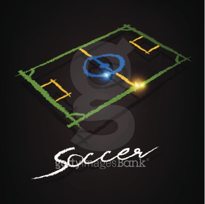 soccer pitch drawing on a blackboard 이미지 (493175009) - 게티이미지뱅크
