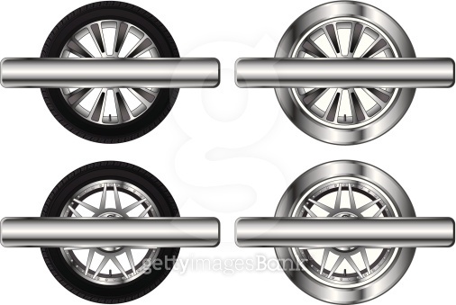 Wheel Tire and Rim Designs With Banner 이미지 (482381853) - 게티이미지뱅크