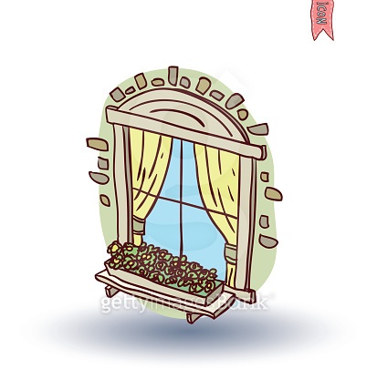 Window set doodle. Vector illustration. 이미지 (527515489) - 게티이미지뱅크