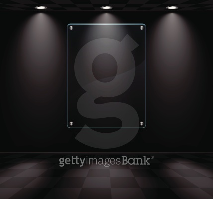 Black room with glass placeholder 이미지 (495382917) - 게티이미지뱅크