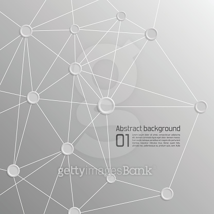 Background with volume paper with white dots interconnected 이미지 ...