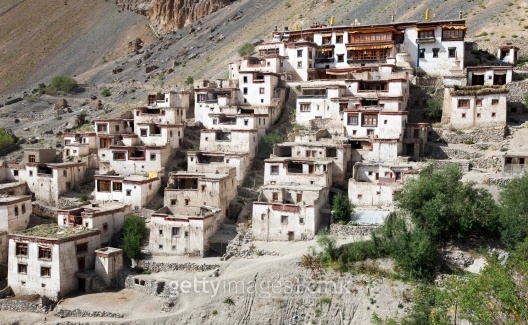 Lingshed gompa - buddhist monastery in Zanskar valley - Ladakh - India ...
