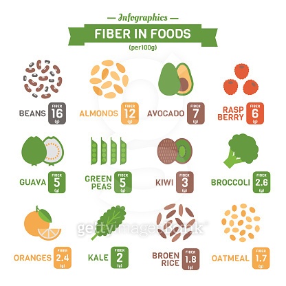 Vector infographics of fiber in foods (484068583) 일러스트, 무료 일러스트 - 게티이미지뱅크