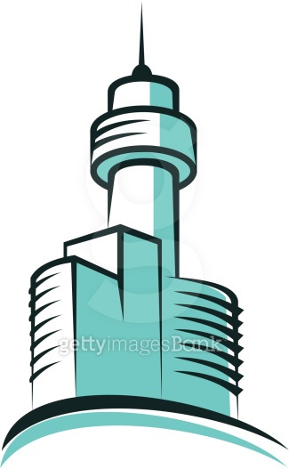 Modern skyscraper symbol with high tower (481669929) 일러스트, 무료 일러스트 - 게티 ...