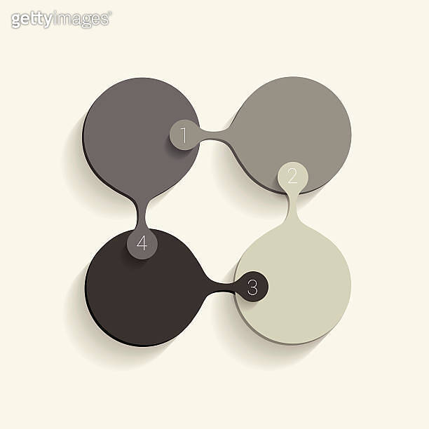 Circle step by step template. (523696907) 일러스트, 무료 일러스트 - 게티이미지뱅크