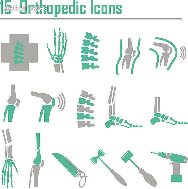15 Orthopedic and spine symbol - vector illustration 이미지 (523631069 ...