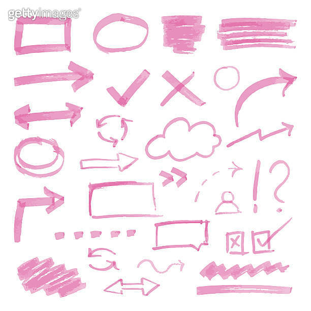 Hand-drawn design elements 이미지 (526532797) - 게티이미지뱅크